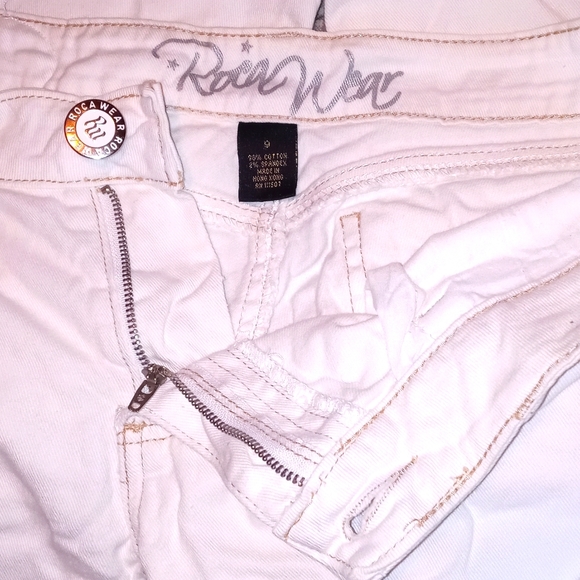 Rocawear | Pants & Jumpsuits | Roca Wear Pure White W Blueredyellow ...